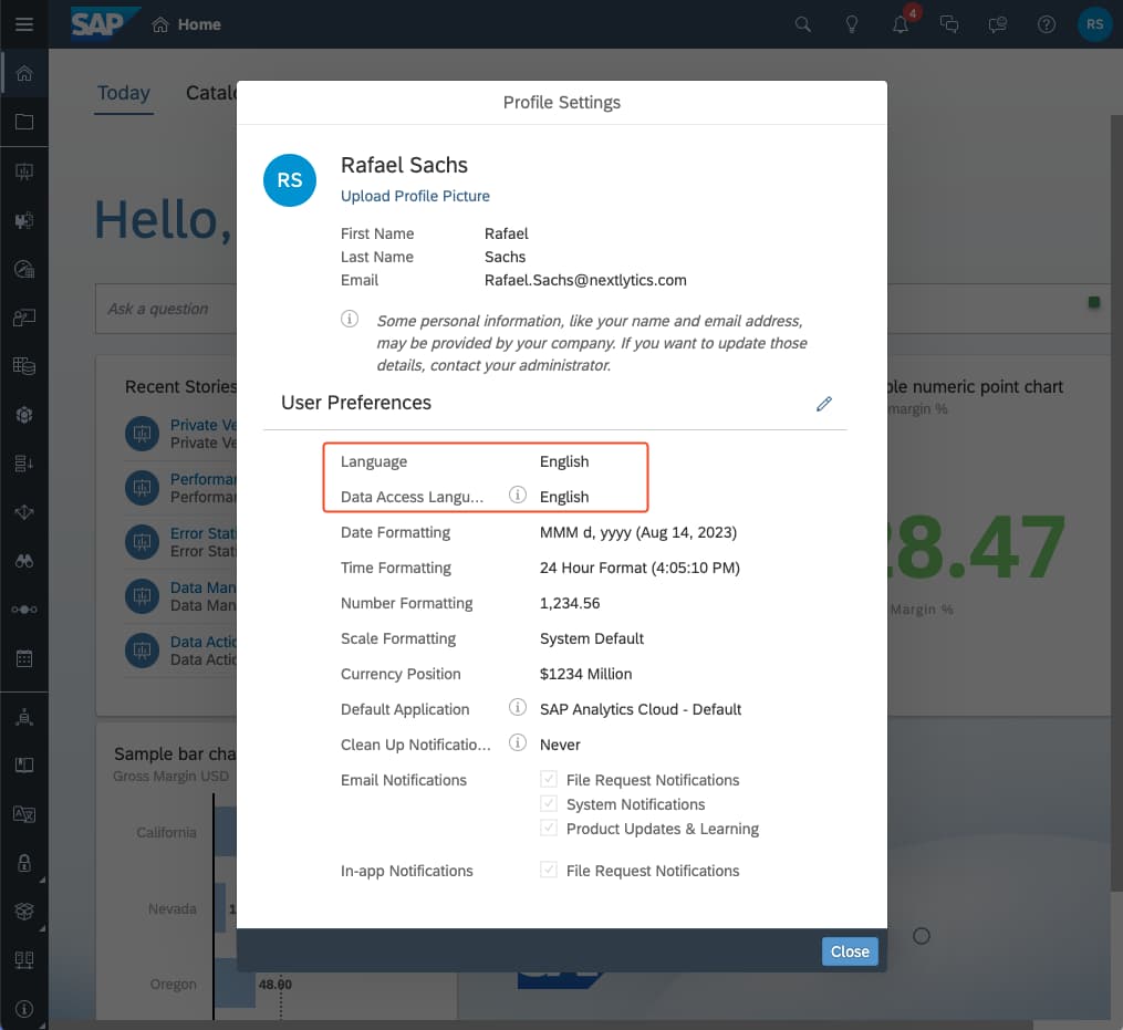 SAC Translation: Multi language reports in SAP Analytics Cloud